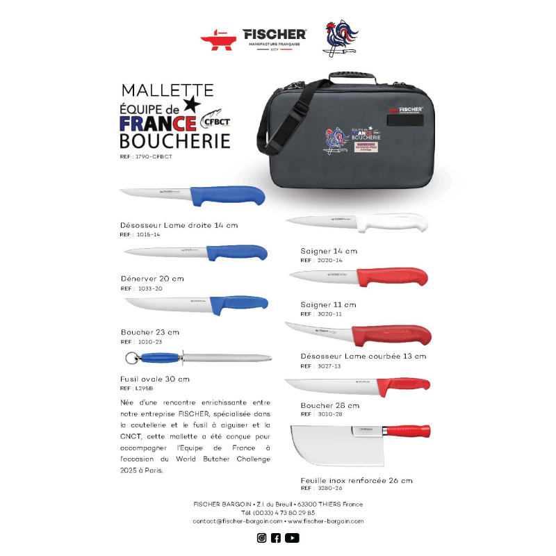 Mallette Équipe de France de boucherie CFBCT